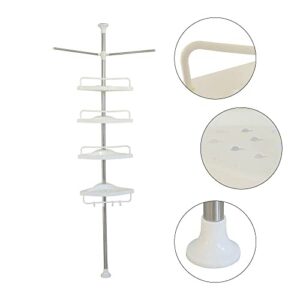 4 Layer Shower Corner Pole Shelf Bathroom Kitchen Storage Rack Holder Shower Bathroom organizer Shelves Shelf Shower shelf Shower organizer Bathroom shelves Shower rack Shower corner