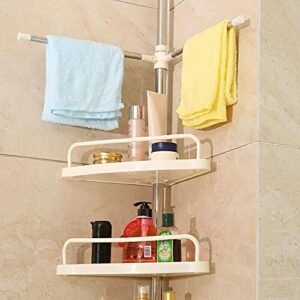 4 Layer Shower Corner Pole Shelf Bathroom Kitchen Storage Rack Holder Shower Bathroom organizer Shelves Shelf Shower shelf Shower organizer Bathroom shelves Shower rack Shower corner