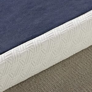 Best Price Mattress 4 Inch Metal Box Spring Mattress Support with Wood Slats, Full