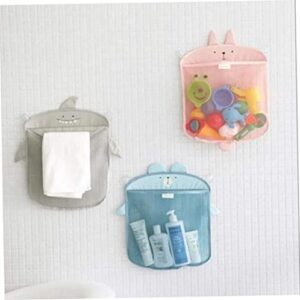 Eioflia Baby Bath Toy Organizer Mesh Shower Caddy with 2 Suction Cups Net Hanging Storage Bag for Bathroom