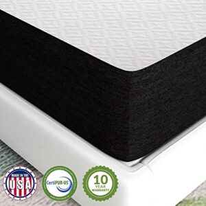 Airdown Twin Mattress, 12 Inch Gel Memory Foam Mattress in a Box, Medium Firm Bamboo Charcoal Foam Mattress Twin Size, CertiPUR-US Certified, Made in USA