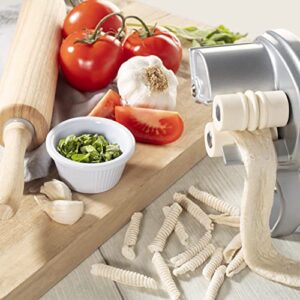 Cavatelli Maker Machine w Easy to Clean Rollers - Makes Authentic Gnocchi, Pasta Seashells and More - Recipes Included, Homemade Pasta Maker Set is Great for Homemade Italian Cooking or Holiday Gift