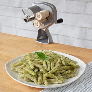 Cavatelli Maker Machine w Easy to Clean Rollers - Makes Authentic Gnocchi, Pasta Seashells and More - Recipes Included, Homemade Pasta Maker Set is Great for Homemade Italian Cooking or Holiday Gift