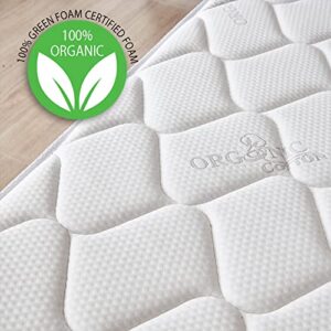 Full Size Mattress - 10 Inch Cool Memory Foam & Spring Hybrid Mattress with Breathable Cover - Comfort Tight Top - Rolled in a Box - Oliver & Smith