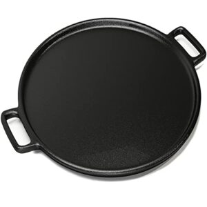 home-complete cast iron pizza pan-14” skillet for cooking, baking, grilling-durable, long lasting, even-heating and versatile kitchen cookware