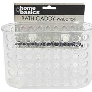 Home Basics Utility Shower and Bath Caddy with Suction Cups (Large Caddy)