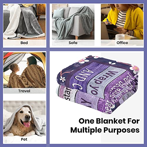 S SETEOSIR Grandma Blanket Mothers Day Birthday Gifts for Grandma - Best Grandma Gifts for Grandma from Granddaughter Grandchildren