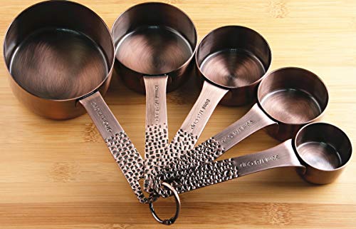 Measuring Cups and Spoons Set, Copper Measuring Cups and Spoons, Stainless Steel Measuring Cups and Spoons, 5 Measurer cups 6 Measure Spoons, Copper Measure Cups, Copper Measuring Spoons