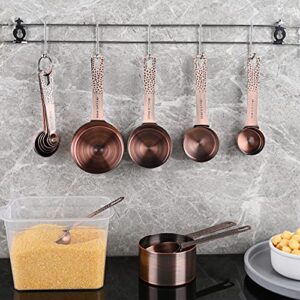 Measuring Cups and Spoons Set, Copper Measuring Cups and Spoons, Stainless Steel Measuring Cups and Spoons, 5 Measurer cups 6 Measure Spoons, Copper Measure Cups, Copper Measuring Spoons