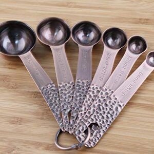 Measuring Cups and Spoons Set, Copper Measuring Cups and Spoons, Stainless Steel Measuring Cups and Spoons, 5 Measurer cups 6 Measure Spoons, Copper Measure Cups, Copper Measuring Spoons