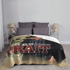 50"x40" Popular George or Strait Warm Flannel Blanket Soft Fleece Blanket Throw Blanket Summer Quilt Home Decoration Blanket