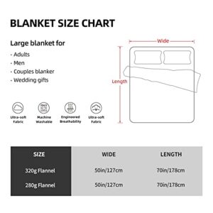 Peach Throw Blanket Super Soft Warm Bed Blankets for Couch Bedroom Sofa Office Car, All Season Cozy Flannel Plush Blanket for Girls Boys Adults, 70 X 50 Inch