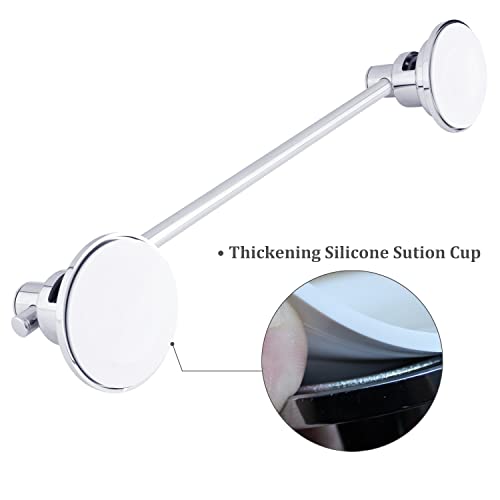 Sneatup Suction Cup Extendable 17-28" Stainless Steel Towel Bar