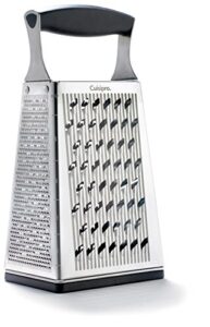 cuisipro 4 sided box grater, regular, stainless steel