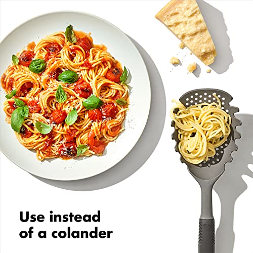 OXO Good Grips Pasta Scoop Strainer,Gray