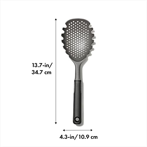 OXO Good Grips Pasta Scoop Strainer,Gray