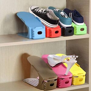 AlexGT Shoe Slots - Adjustable Shoe Organiser - Shoe Stacker Holder Shoe Organizer Space Saver Rack Storage