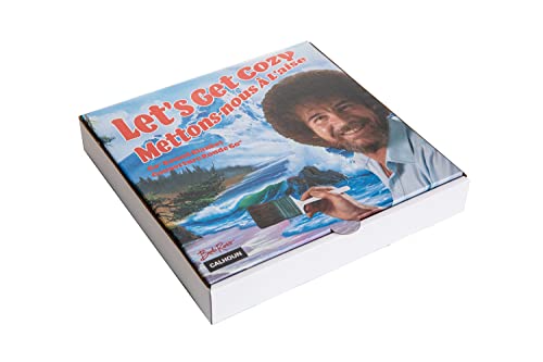 Calhoun Realistic Bob Ross Mountain by The Sea Lightweight Throw Blanket