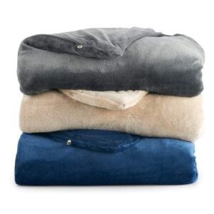 Brookstone Innovations Weighted Throw Blanket - Measures 48 in. x 72 in. - 12 Pound Weight - Navy