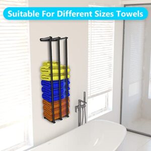 Sancagy Towel Racks for Bathroom : Wall Mounted, Rolled Towel Holder, and Towel Organizer for Small Bathroom