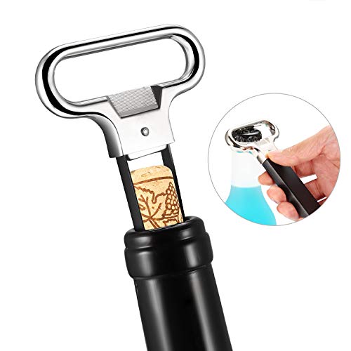 Ah-So Wine Opener Corkscrew Wine Bottle Opener Two-Prong Cork Puller