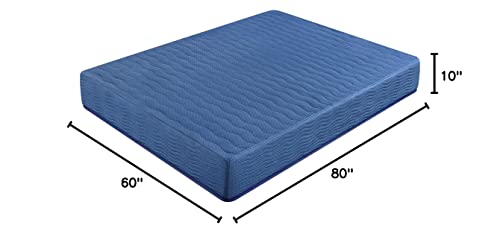 PrimaSleep 10 Inch New Glass Fiber Free Foam Mattress,Comfort Body Support (Queen) (PR10FMF1Q)