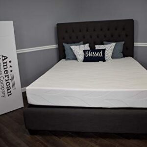 American Mattress Company 8" Graphite Infused Memory Foam-Sleeps Cooler-100% Made in The USA-Medium Firm (RV Queen - 60x75)