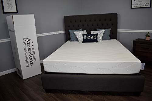 American Mattress Company 8" Graphite Infused Memory Foam-Sleeps Cooler-100% Made in The USA-Medium Firm (RV Queen - 60x75)