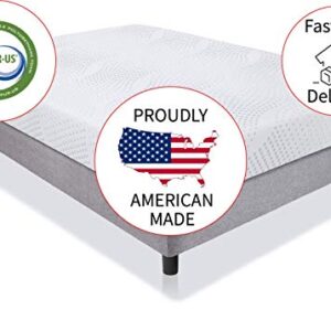 American Mattress Company 8" Graphite Infused Memory Foam-Sleeps Cooler-100% Made in The USA-Medium Firm (RV Queen - 60x75)