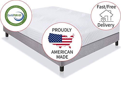 American Mattress Company 8" Graphite Infused Memory Foam-Sleeps Cooler-100% Made in The USA-Medium Firm (RV Queen - 60x75)