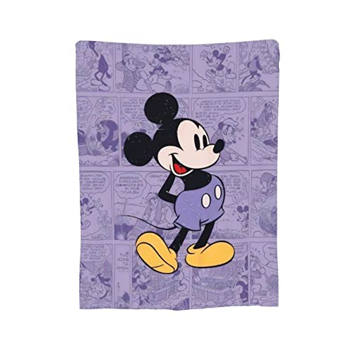 DUTACK Cute cartooon Mic Mouse Flannel Bed Blanket,Lightweight Cozy Plush Throw Blanket, 50"x40" Blanket for Bedroom Living Rooms and Sofa Couch-Blanket4