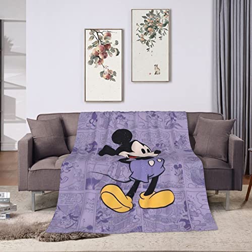 DUTACK Cute cartooon Mic Mouse Flannel Bed Blanket,Lightweight Cozy Plush Throw Blanket, 50"x40" Blanket for Bedroom Living Rooms and Sofa Couch-Blanket4