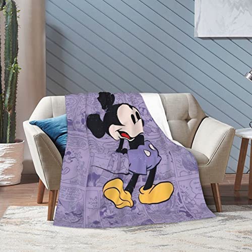 DUTACK Cute cartooon Mic Mouse Flannel Bed Blanket,Lightweight Cozy Plush Throw Blanket, 50"x40" Blanket for Bedroom Living Rooms and Sofa Couch-Blanket4