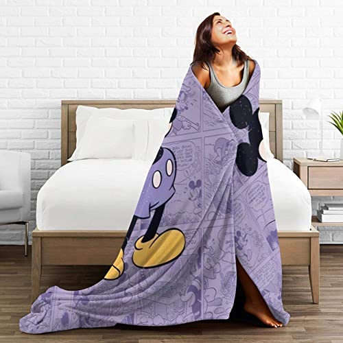 DUTACK Cute cartooon Mic Mouse Flannel Bed Blanket,Lightweight Cozy Plush Throw Blanket, 50"x40" Blanket for Bedroom Living Rooms and Sofa Couch-Blanket4