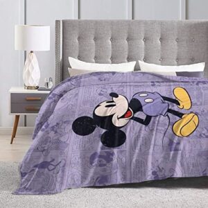 DUTACK Cute cartooon Mic Mouse Flannel Bed Blanket,Lightweight Cozy Plush Throw Blanket, 50"x40" Blanket for Bedroom Living Rooms and Sofa Couch-Blanket4