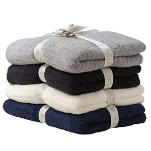 Softies Luxury Throw Blanket for Couch, Cozy Marshmallow Fabric, Lightweight, Oversized & Super Soft, Grey