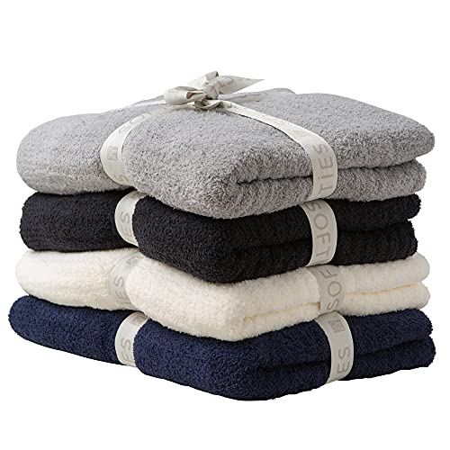 Softies Luxury Throw Blanket for Couch, Cozy Marshmallow Fabric, Lightweight, Oversized & Super Soft, Grey