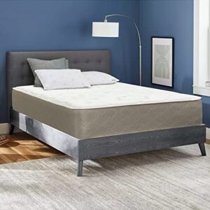 nutan 14-inch firm double sided tight top innerspring mattress, queen, mink