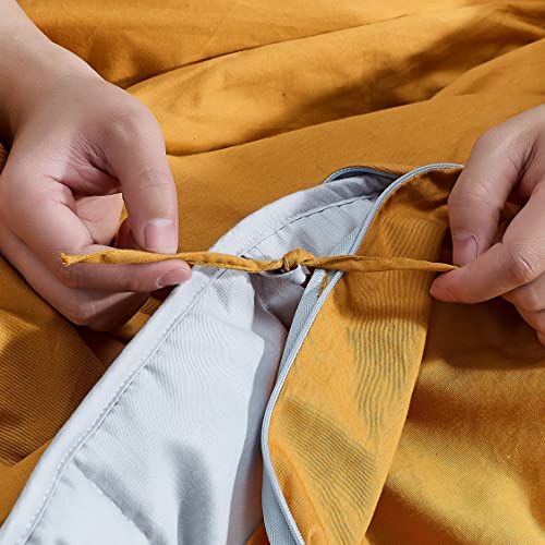 Gravity Blanket New Basics Duvet Cover, Fits Basics Blanket, 48 Inches x 72 Inches, The Original Weighted Blanket, Ochre, Washable Duvet Cover, Count of 1