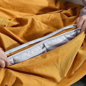 Gravity Blanket New Basics Duvet Cover, Fits Basics Blanket, 48 Inches x 72 Inches, The Original Weighted Blanket, Ochre, Washable Duvet Cover, Count of 1