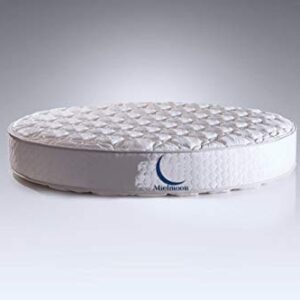 Mielmoon Round Mattress (86" Diameter) Luxury King - Premium Foam Firm Medium Plush - Round Bed Mattress USA (King 8")