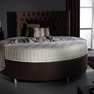 Mielmoon Round Mattress (86" Diameter) Luxury King - Premium Foam Firm Medium Plush - Round Bed Mattress USA (King 8")