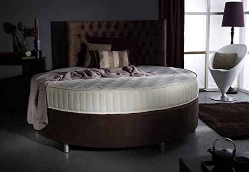 Mielmoon Round Mattress (86" Diameter) Luxury King - Premium Foam Firm Medium Plush - Round Bed Mattress USA (King 8")