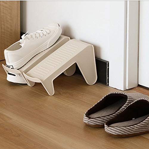 SHUNFAYOUXIANGS Shoe Rack Shoe Shelf Home Space-Saving Storage Shoe Rack Double Shoe Bracket Cabinet Dormitory Shoe Cabinet Finishing Shoe Slippers Rack Shoe Storage Organize