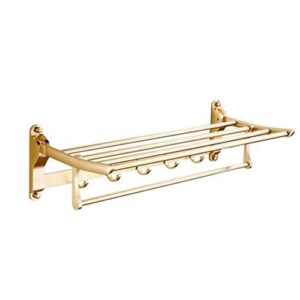 sxnbh towel holder bathroom space aluminum rose gold hanger fold matt bath towel rack wall mount washroom shelf double towel rail para