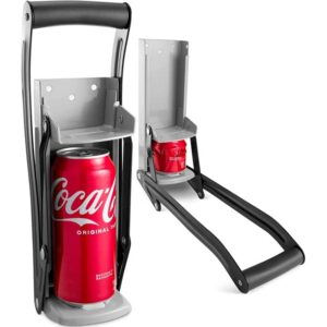 can crushers for recycling - heavy duty aluminum can crusher wall mounted - soda and beer can smasher for recycling with bottle opener - for 12 oz cans - easy to install - rampro