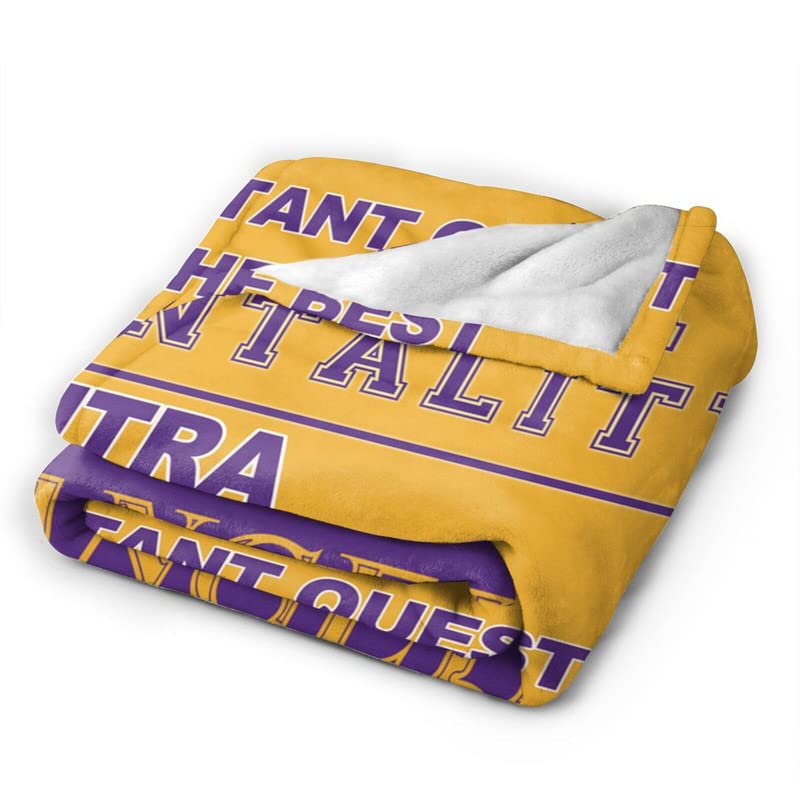 Basketball Throw Blanket #24#8 Mamba Mentality Legend Blanket Warm Soft Fuzzy Quotes Throw Blankets Gifts for Basketball Fans Men 60x50 inches