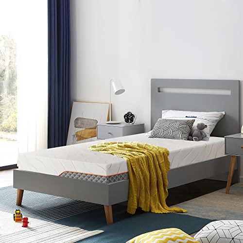 ESHINE 14 Inch Memory Foam Hybrid Mattress - 319 Independent Pocket Innersprings - Mattress in a Box - Edge Support - Medium Firm Mattress, Twin XL