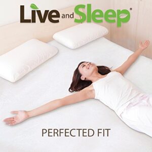 Live and Sleep Ultra 10 Inch Gel Memory Foam Mattress in A Box - Medium Balanced, Cool Bed in A Box, Certipur Certified - Advanced Body Support - RV Short Queen Size