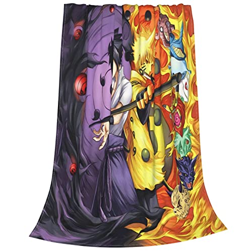 Anime Throw Blanket Flannel Fleece Warm Soft Blankets for Couch Sofa Bed Living Room for Adults Kids (60"X50")